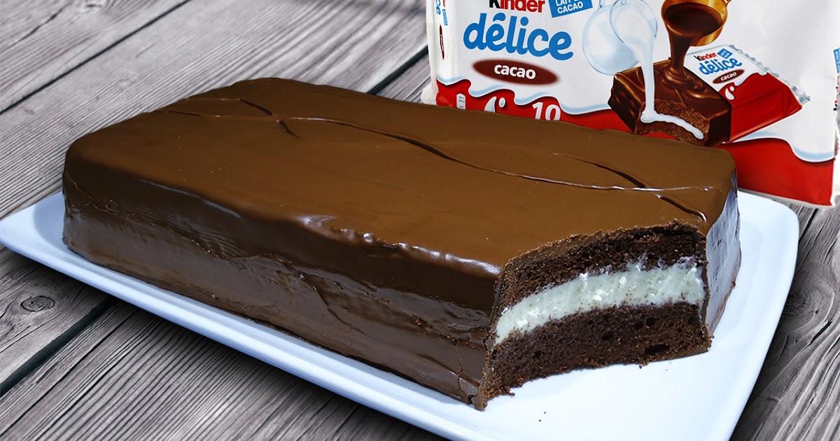 кухня БонАпп: Гигантский Киндер Делис. Kinder Delice.