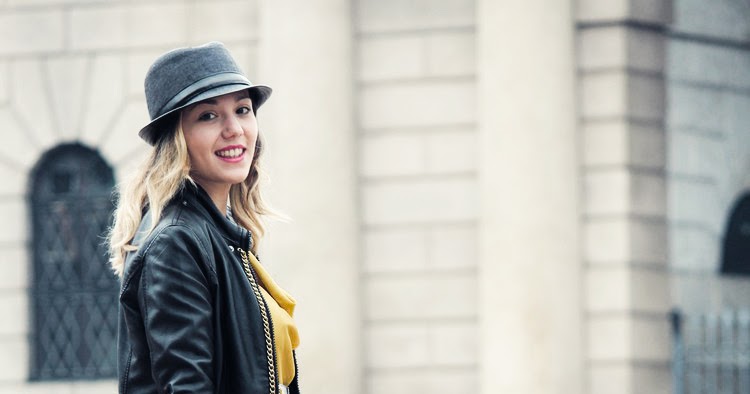 Mustard and Black Rock Outfit