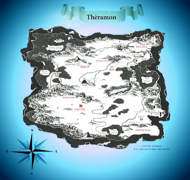 Historias de Thèramon: MAPA DE THÈRAMON