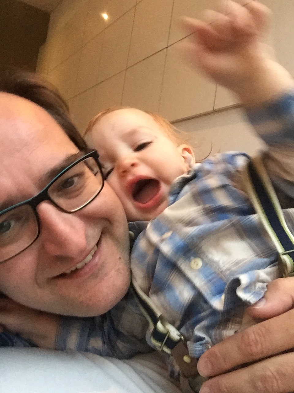 A failed father son selfie session