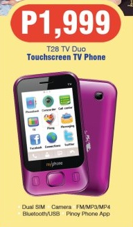 MyPhone TV Phone Series Price List 2012!