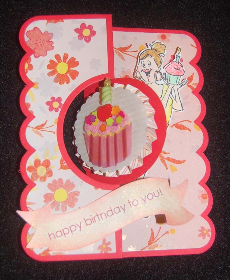 Lynn's Craft Blog: Cupcake Lover's B-day Card