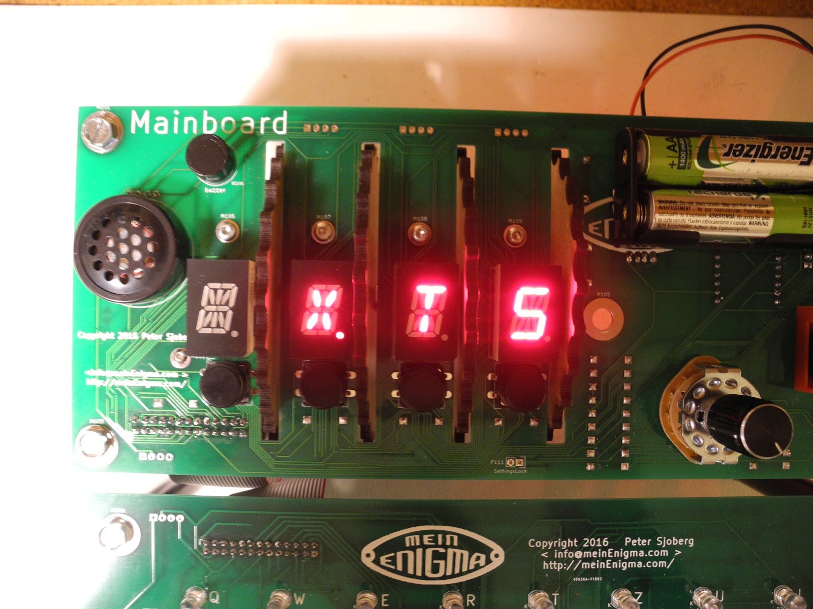 Jeff Tranter's Blog: The MeinEnigma Enigma Machine Kit - Message ...