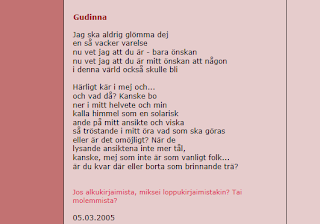 Daana: Så ni tycker att mina gamla dikter är bra?