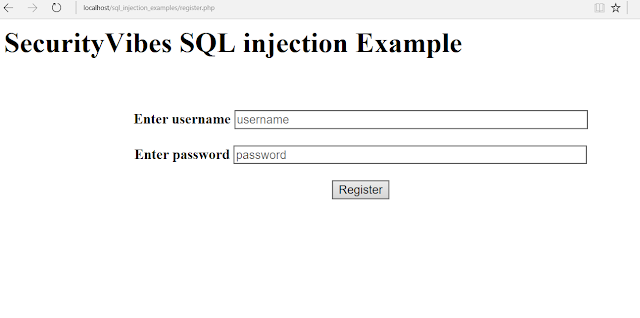 Security Vibes : SQL injection with examples.