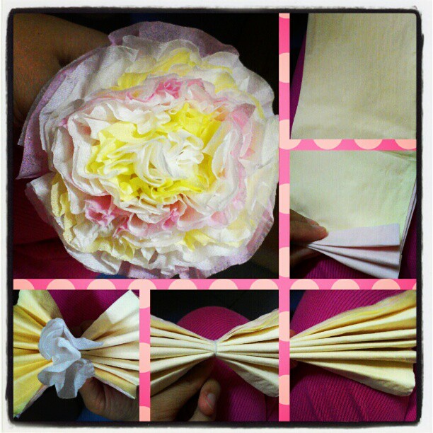 .♥ My Sweet Diary ♥.: .DIY : Bunga Pahar Bunga Tisu.