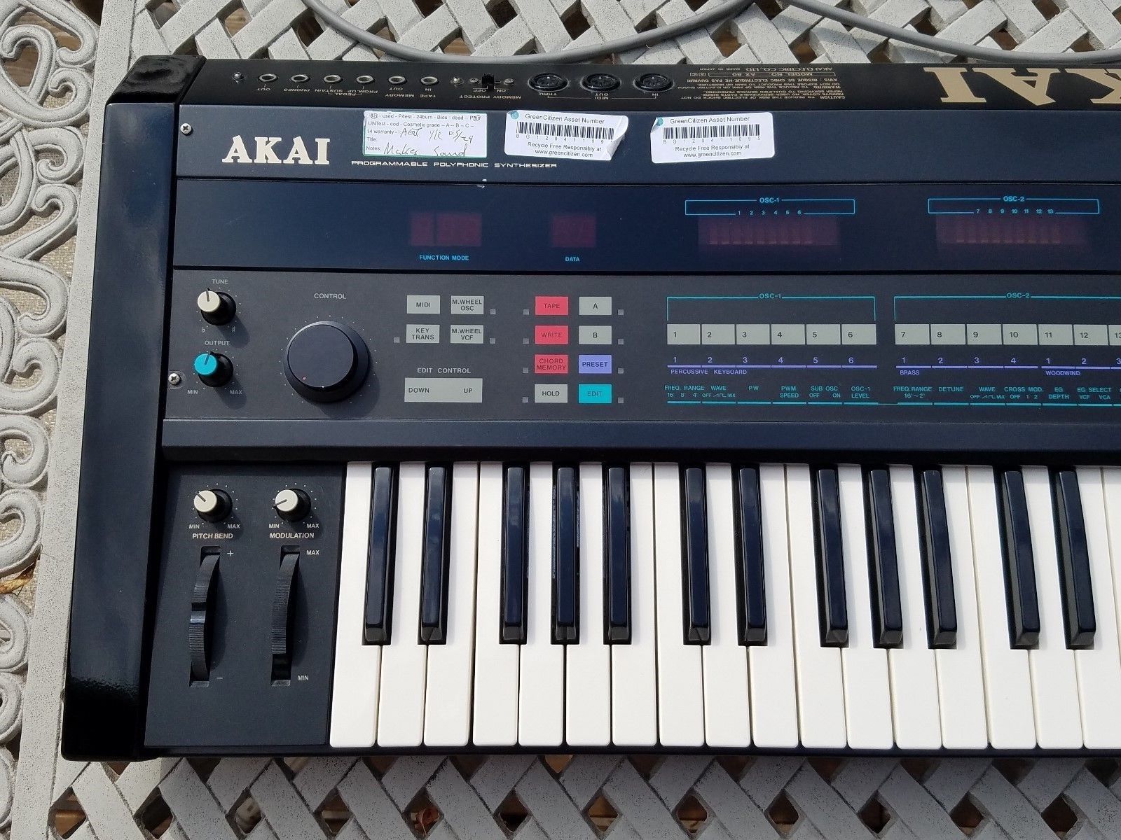 MATRIXSYNTH: Akai AX80 Vintage Analog Synthesizer