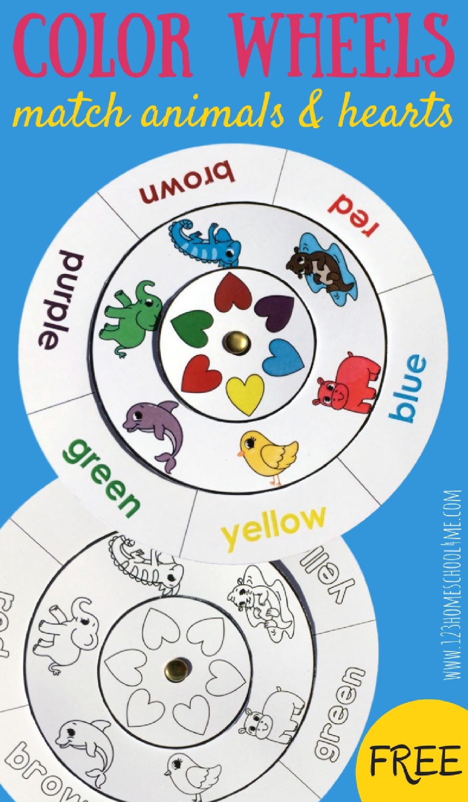 Learn Colors With FREE Color Matching Wheels learn-colors-with-free-color-matching-wheels