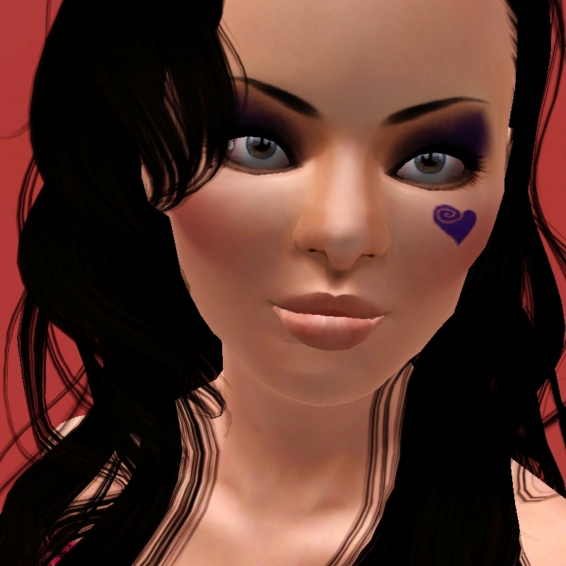 Sims 3 Fashion Blog: Heart Face Paintings