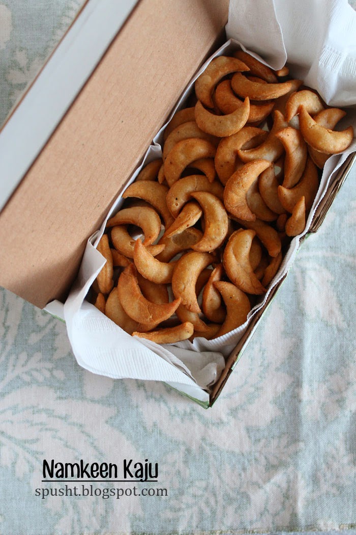 Spusht: Tea-Time Snack: Namkeen Kaju / Chatpate Kaju / Masala Kaju