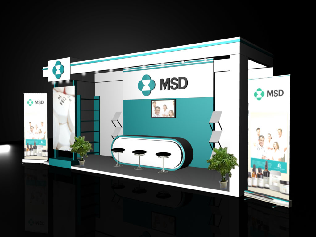 PhongDesign: Thiết kế Booth cho cty Dược MSD
