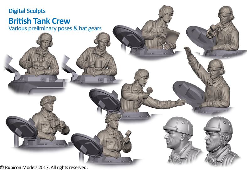 Tabletop Fix: Rubicon Models - British Tank Crew Preview