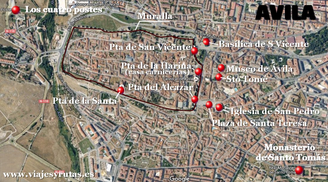 De turismo por Ávila, ciudad amurallada ~ Viajes y Rutas