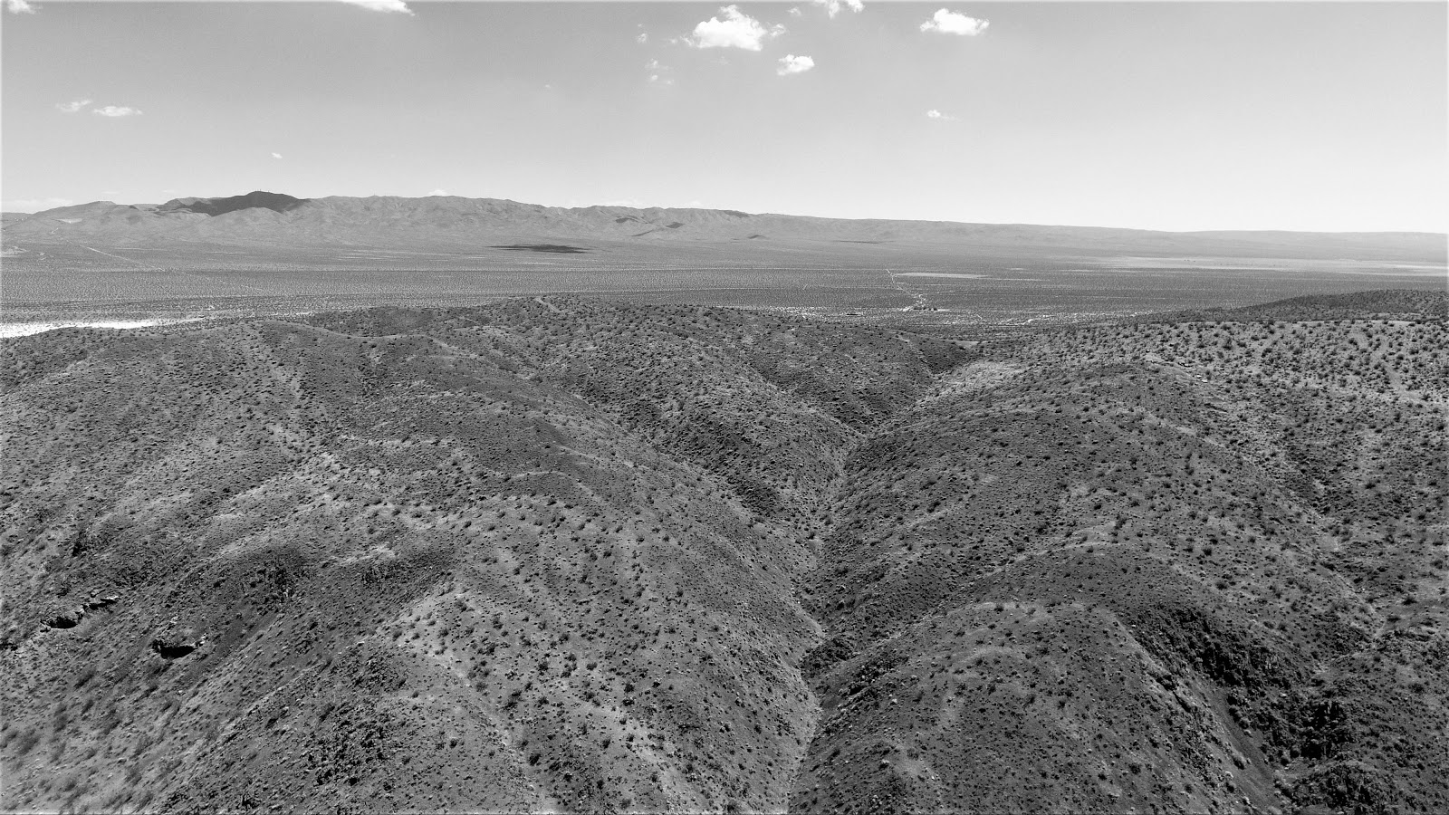Mojave Desert Diary...: Goler Heights: El Paso Mountains, drone image.