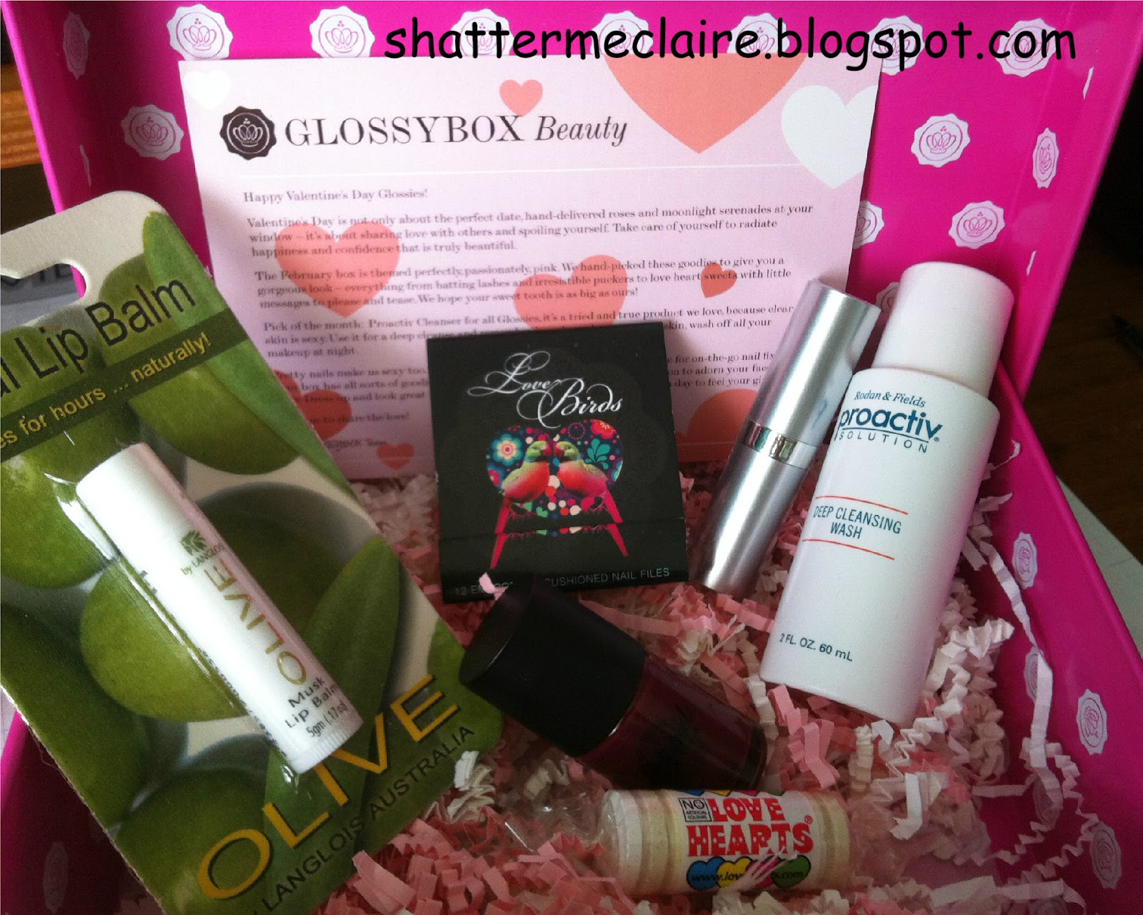 Shatter me Claire: ... Glossybox - Part 2 ...