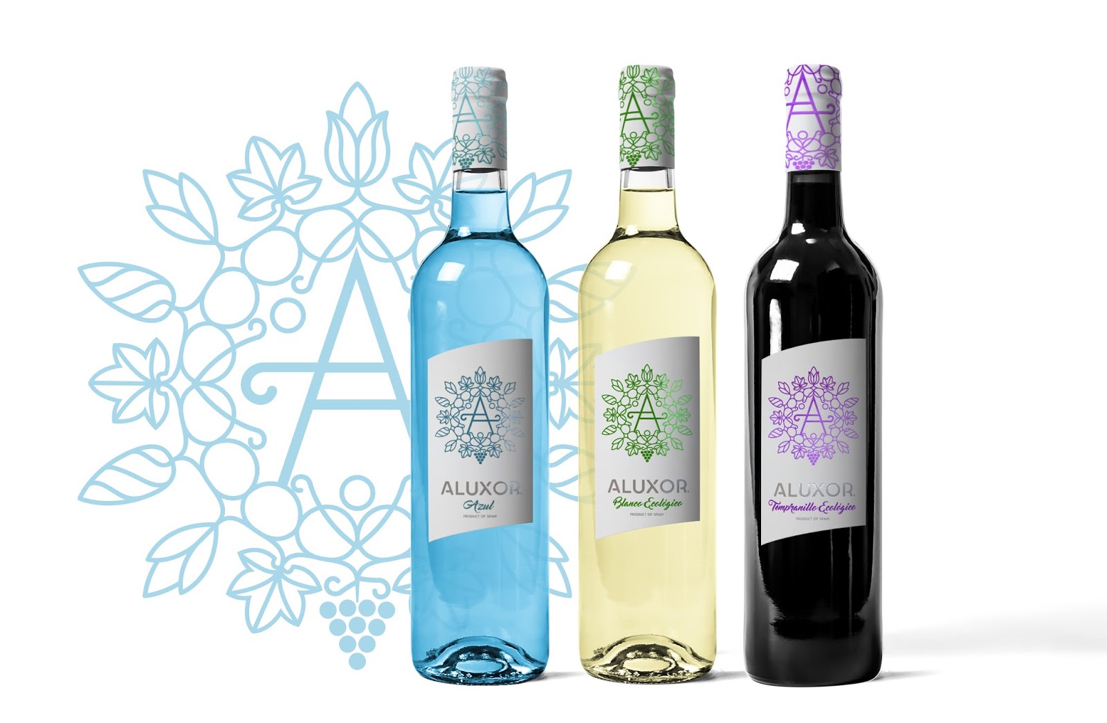 Blue Wine By Aluxor – Packaging Of The World