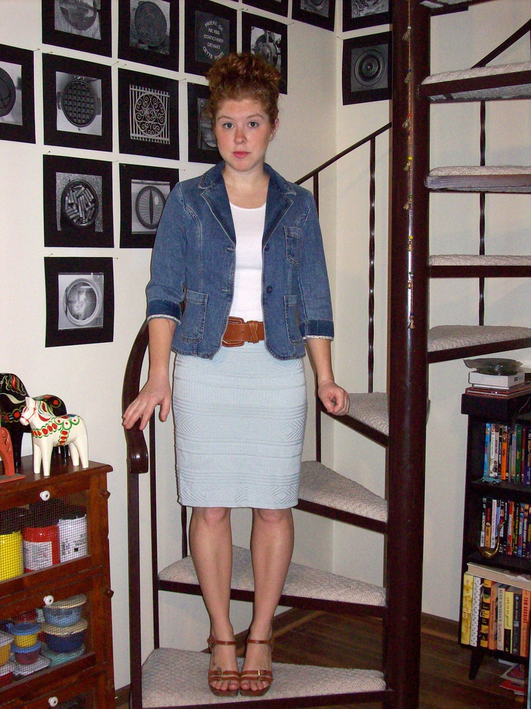 Jacket - thrifted Target, DIY back by me