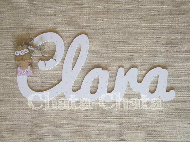 Chata-chata. Decoración infantil: LETRAS PARA CLARA