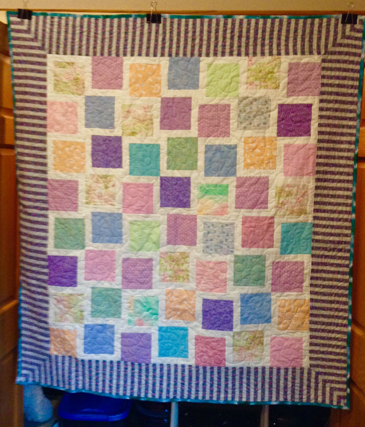 The Ups And Downs of Quilting: Quick and easy at 5 inch baby quilt