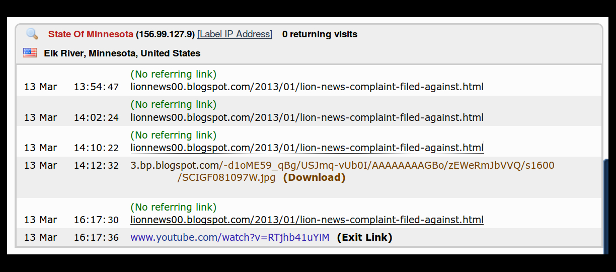 Lion News: Internal Affairs Complaint VS Lt. Eric Roeske, Capt. Steve ...