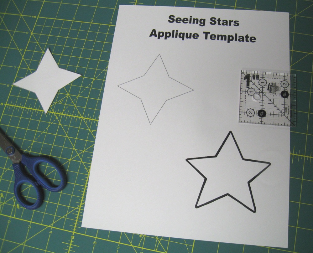 Happy Quilting: Seeing Stars Quilt-Along - Applique Star Block