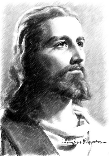 JC02 - Jesus Christ Pencil Sketch Art