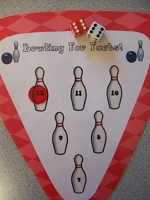 Hands On Math: Variation Of "Bowling For Facts" Integers Addition