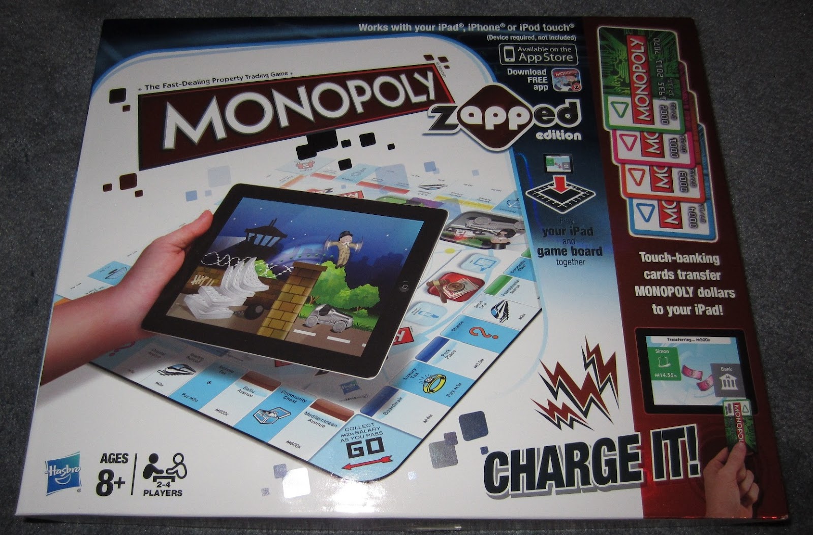 Evan and Lauren's Cool Blog: 6/23/12: Monopoly zAPPed from Hasbro ...