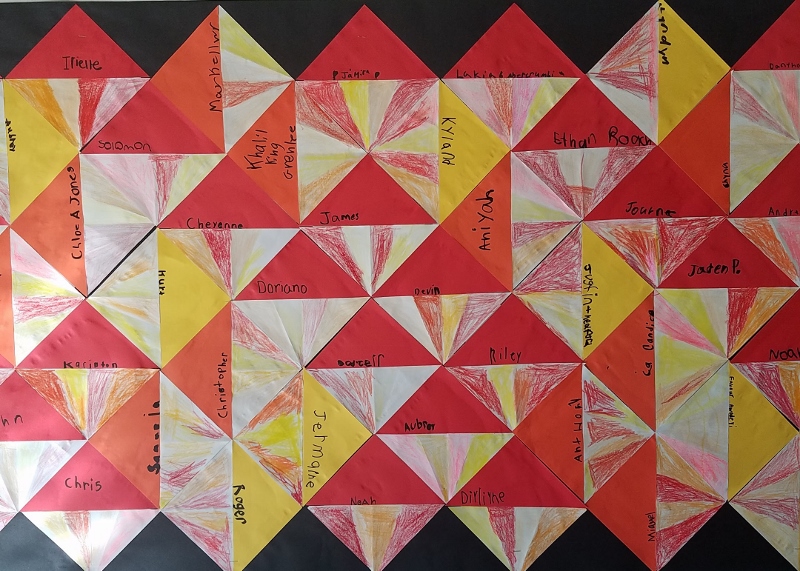 Mrs. Pearce's Art Room : Triangle / Rhombus Group Project
