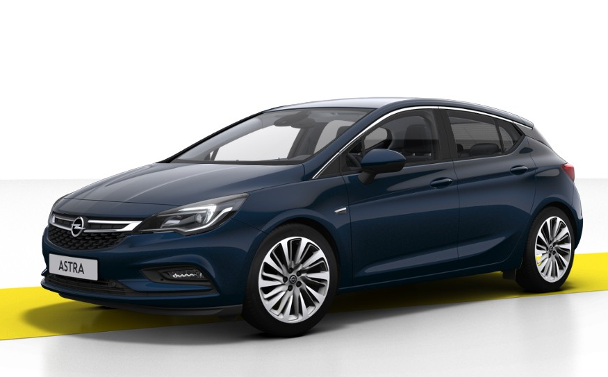 Opel Astra 5 (2015 à 2019) - Couleurs et code peinture