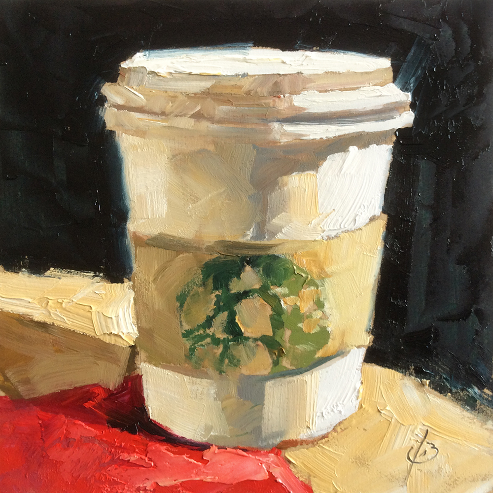 TOM BROWN FINE ART: COFFEE TO GO by TOM BROWN