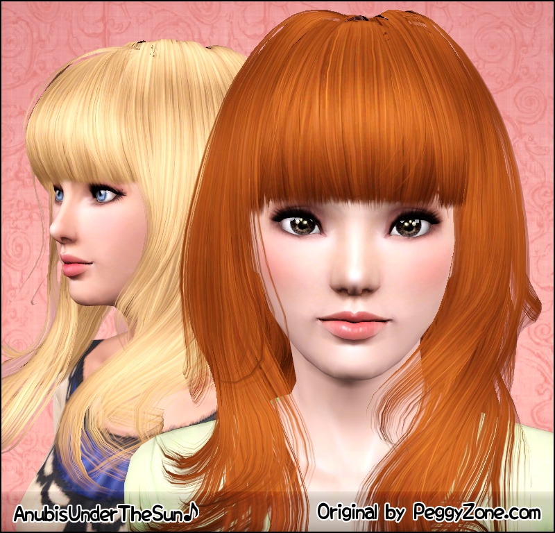Anubis - Sims Stuff: Peggy Hair 742 ~ Pooklet'd for all ages