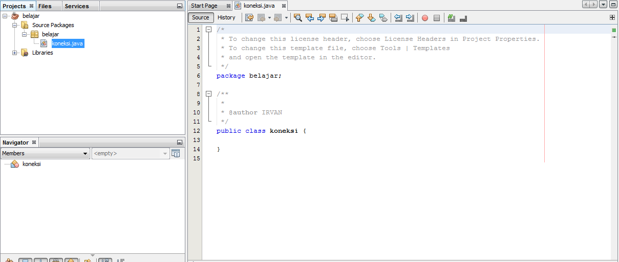 Menghubungkan Java dengan Database MySQL pada Netbeans