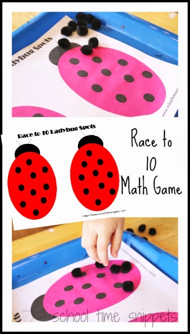 Ladybug Spots Roll & Cover Activity | Preschool Math Game | School Time ...