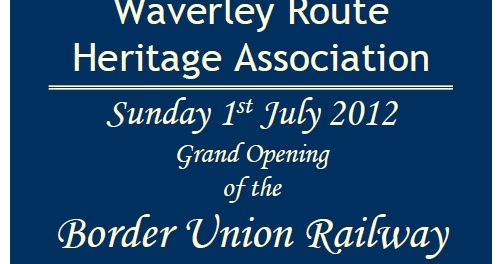 Borders Family History Society: First Official (New) Train on the ...
