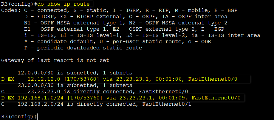 LAB 21 Konfigurasi Redistribute Static Routing & EIGRP