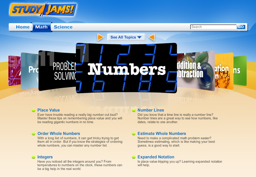 English Elda: Study Jams (Math)