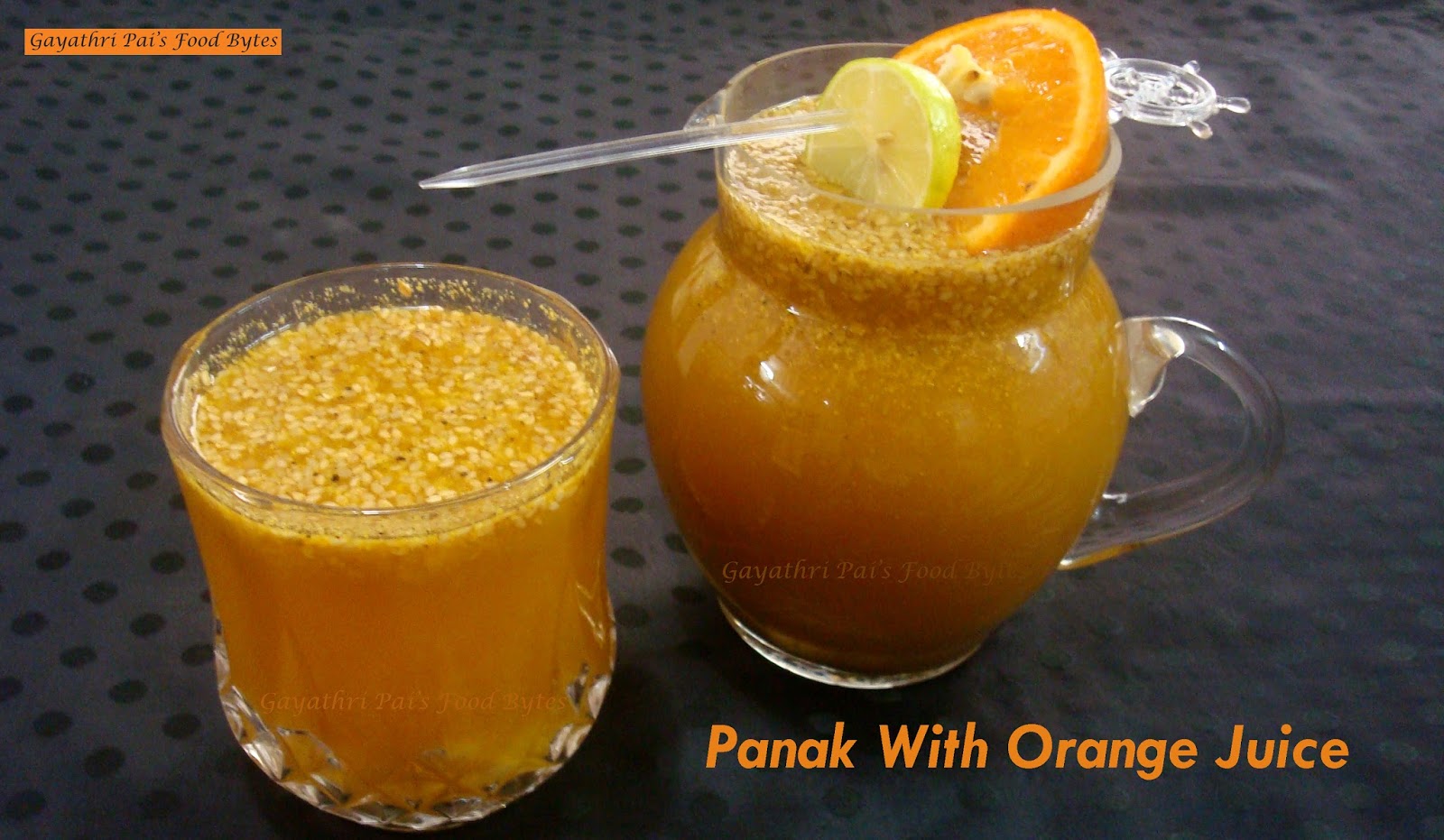 Gayathri Pai's Food Bytes: Chilled Panak With Orange Juice.