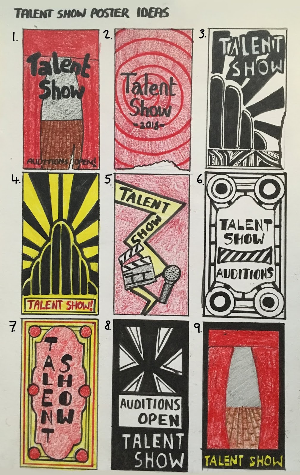 Collaboration: Talent Show Poster Design