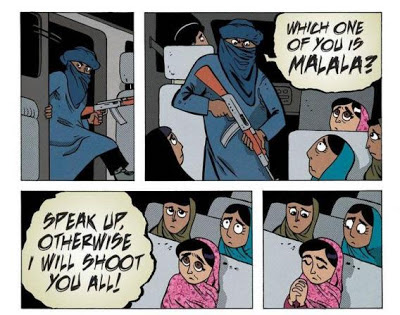 Malala's story in illustration! ~ Irtiqa