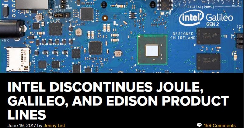 Synthelectro: Intel Joule, Galileo & Edison :-)