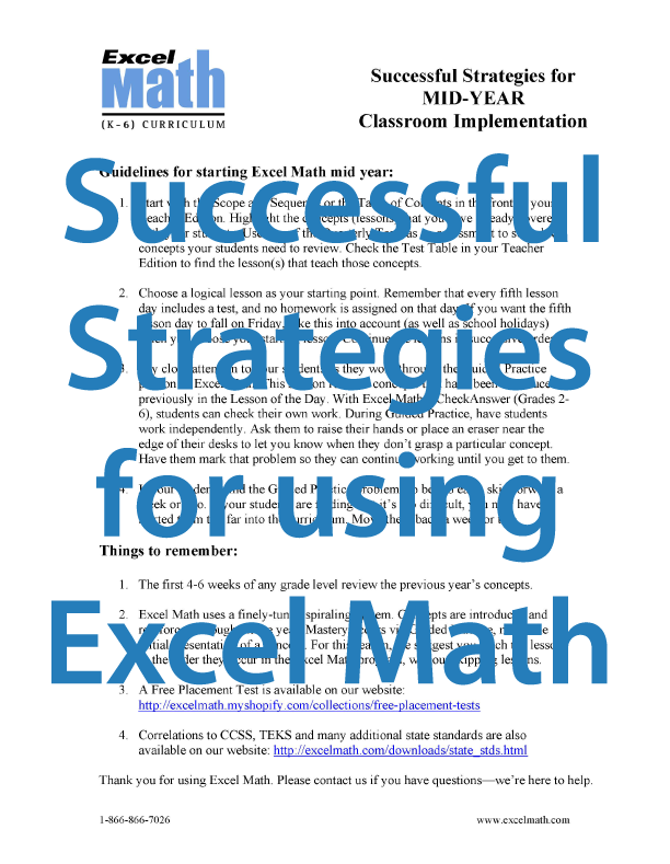 Excel Math: Tips & Tricks for Success with Math