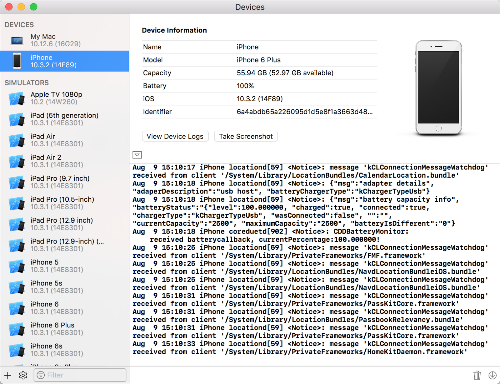 使用 xcode 取得 iOS 設備的即時 log
