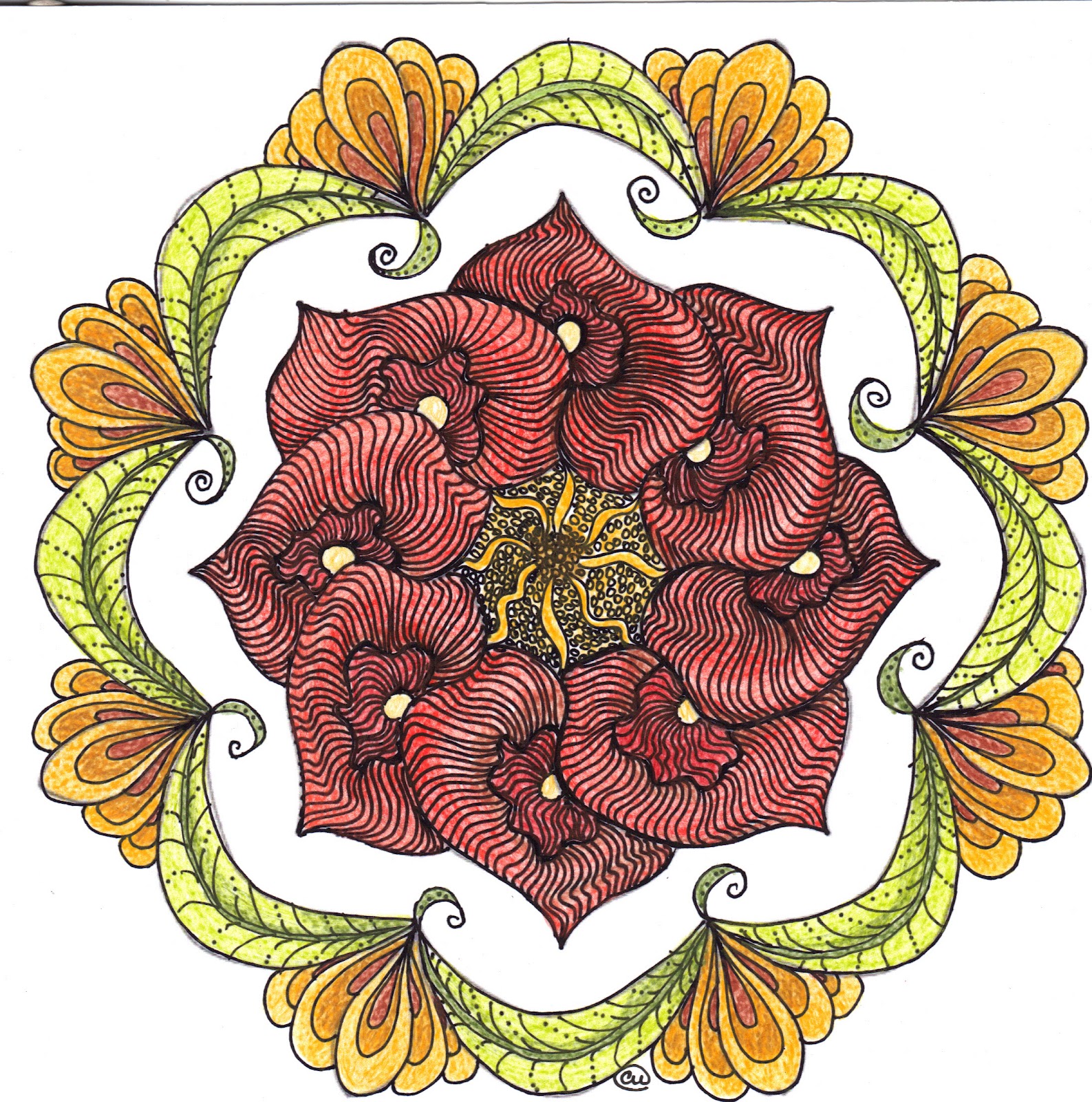 Collectincat Creations: Zendala in color