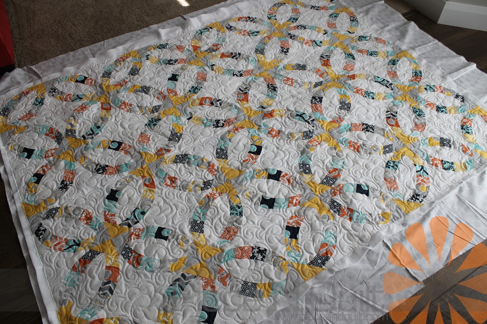 Piece N Quilt: Metro Rings - Machine Quilting by Natalia Bonner