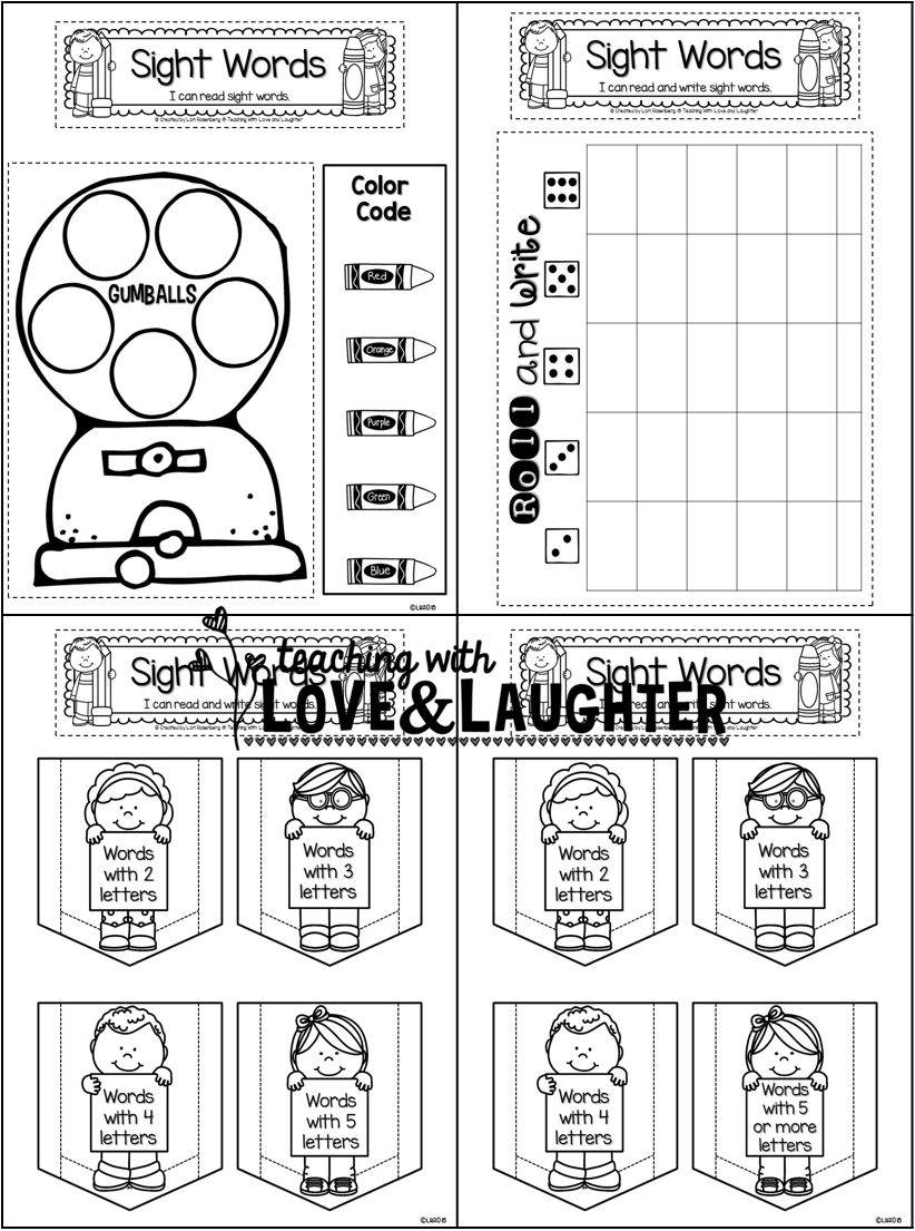 Teaching With Love and Laughter: Fry Word Interactive Notebooks {Editable}
