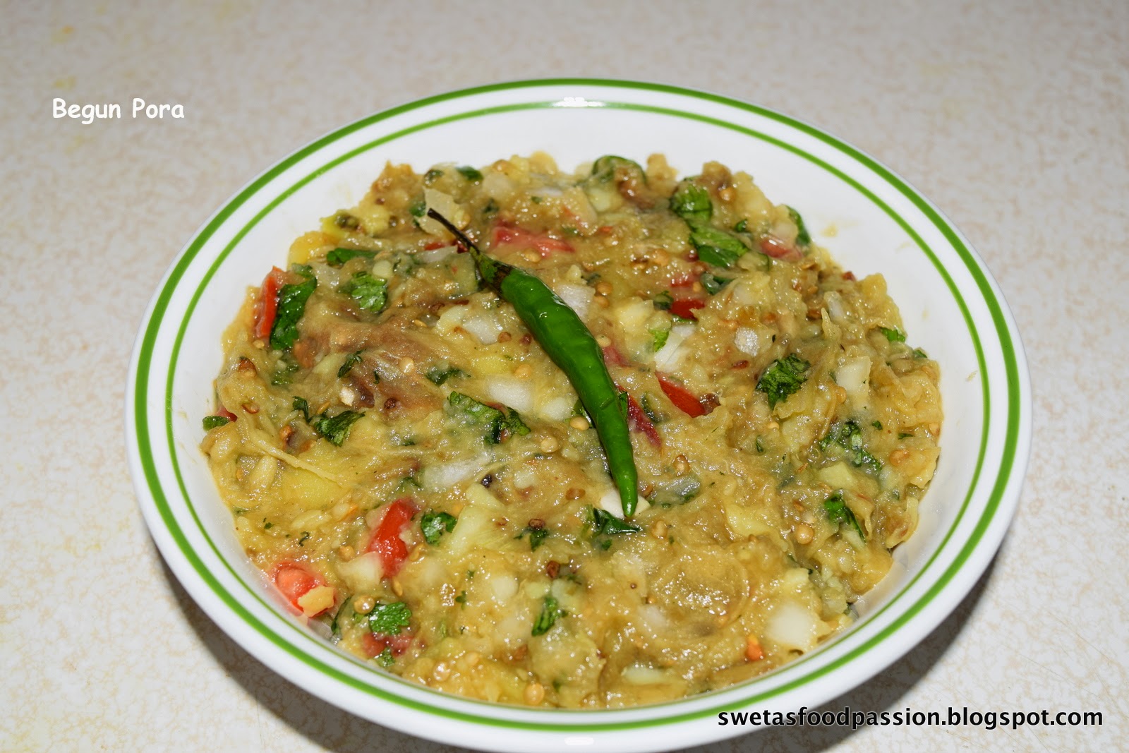 Sweta's Food Passion...: Begun Pora