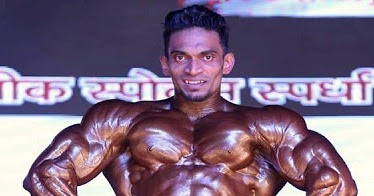 world bodybuilders pictures: Mister hindustan bodybuilder Sunit Jadhav