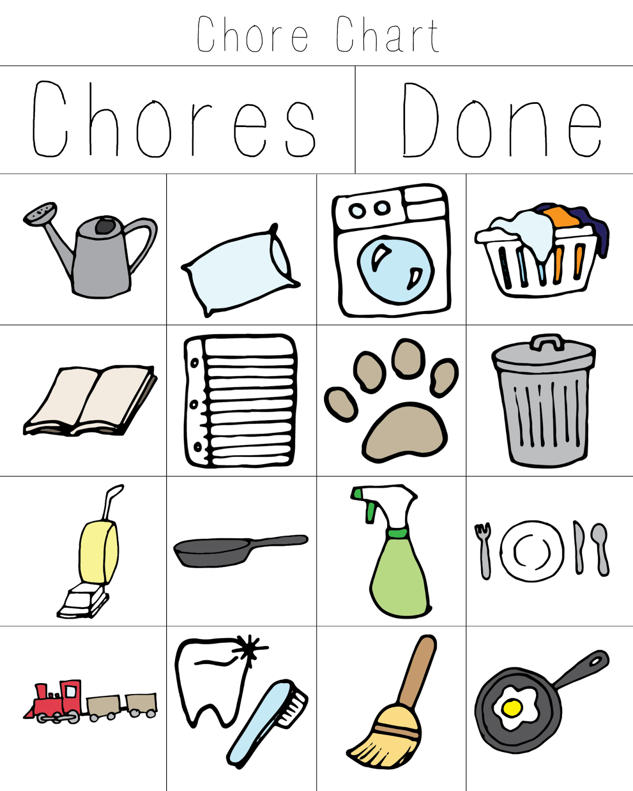 The Life of Jennifer Dawn: Printable Chore Chart for Kids