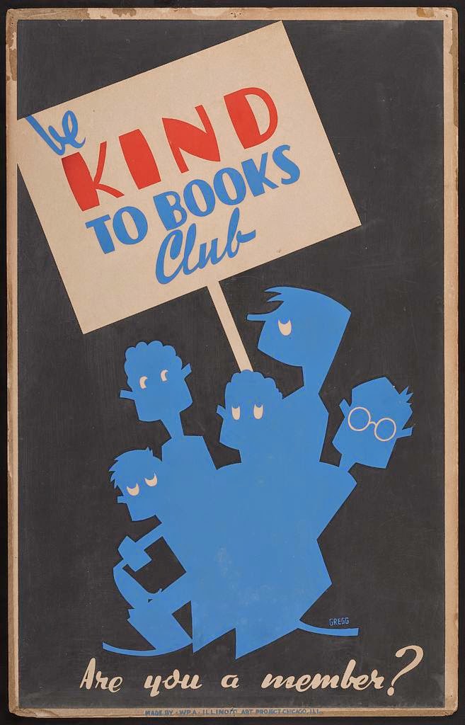 Literary Hoots: Vintage Reading Posters from the WPA